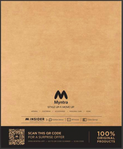 10X12″ Printed Paperbags for Myntra | Ecom Packaging